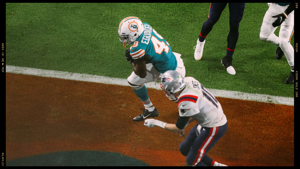 Sam Eguavoen's Interception and Return Secures Dolphins' Win