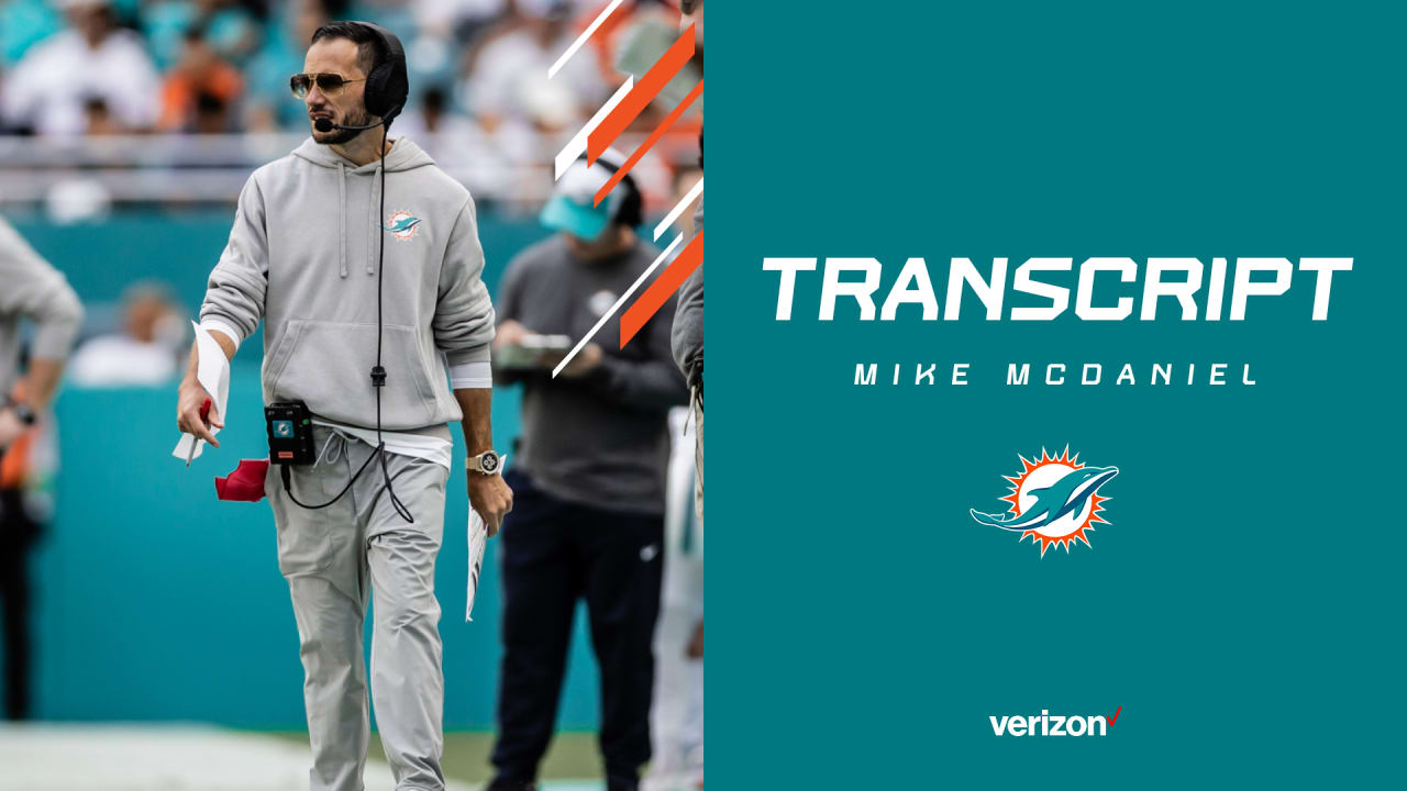 Transcript | Mike McDaniel's Media Availability - September 24