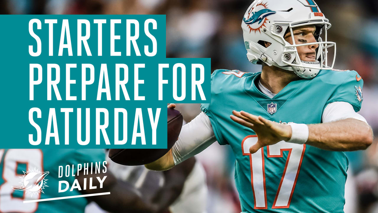 Dolphins Daily: Starters Prepare For Saturday