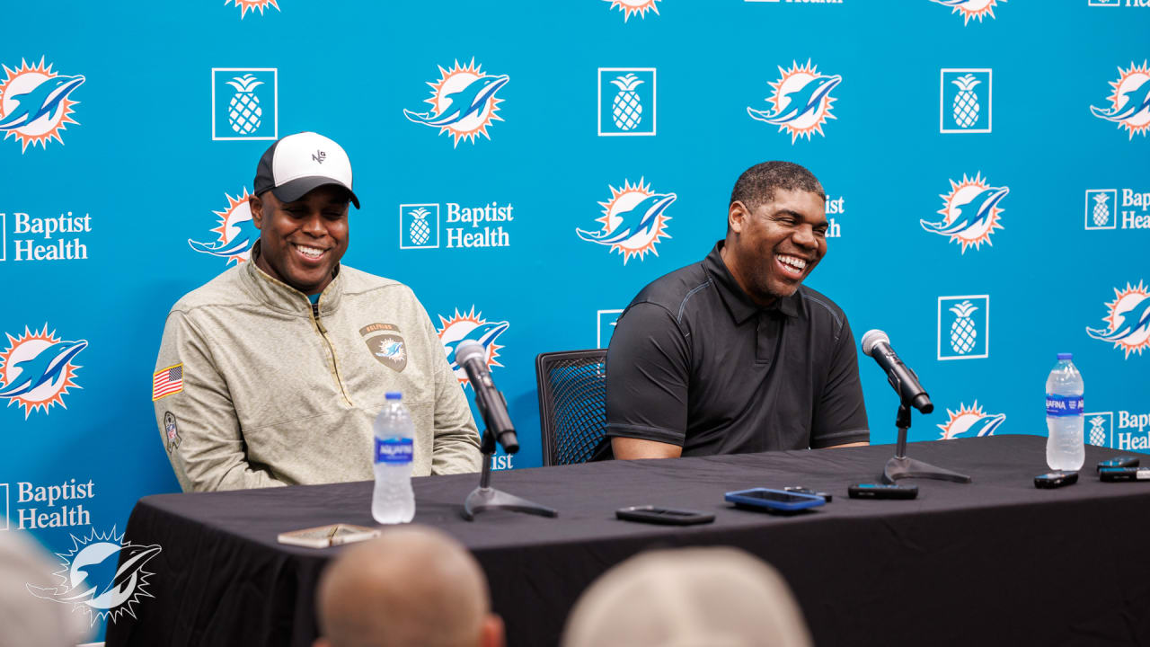 General Manager Chris Grier and Assistant GM Marvin Allen address ...