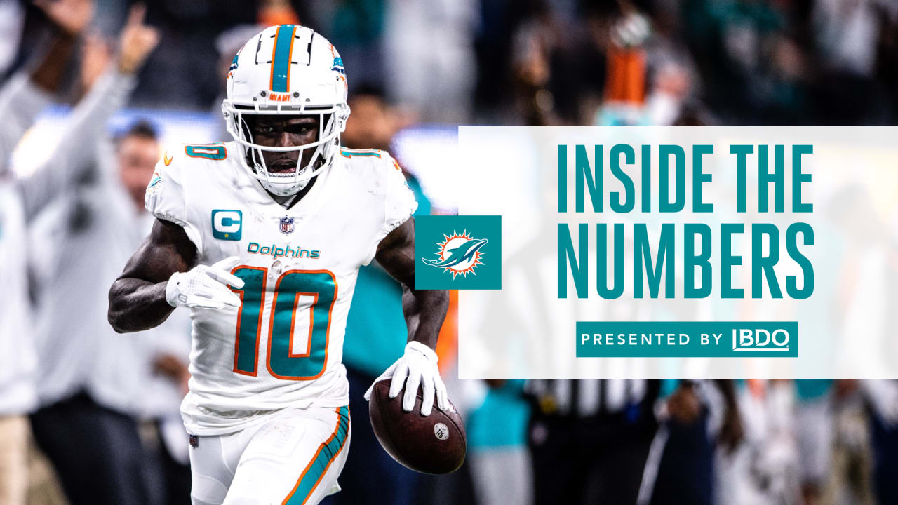 Inside the Numbers: Hill Breaks Dolphins Receiving Record in Week 14