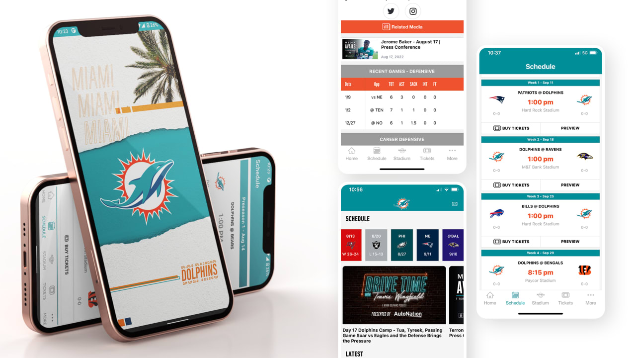 Five Reasons to Download the Miami Dolphins Mobile App