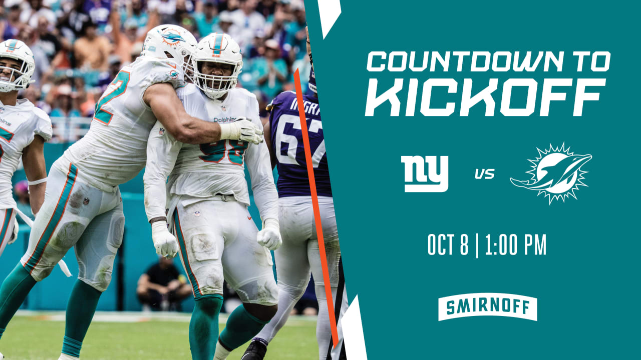 Miami Dolphins vs. New York Giants: Countdown to Kickoff