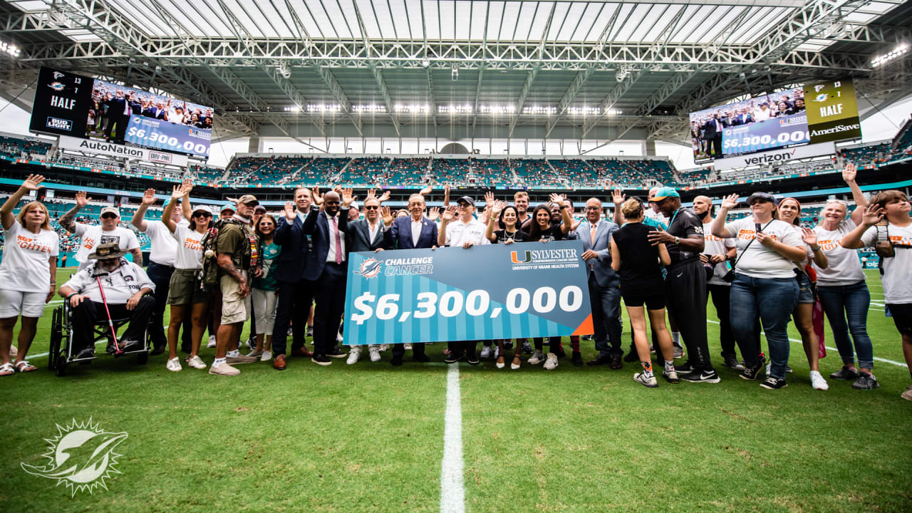 Dolphins Challenge Cancer Presents $6.3M Contribution in Support of ...