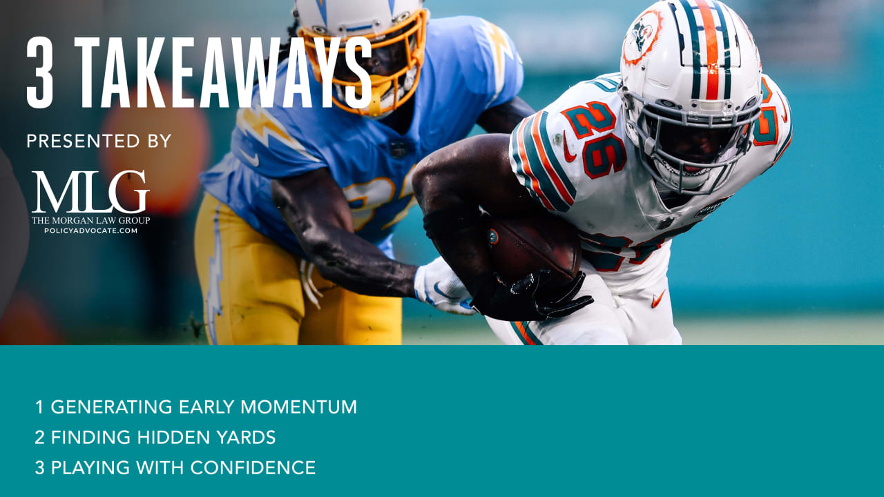 Dolphins Beat Chargers for Fifth Straight Win - Three Takeaways - Week ...