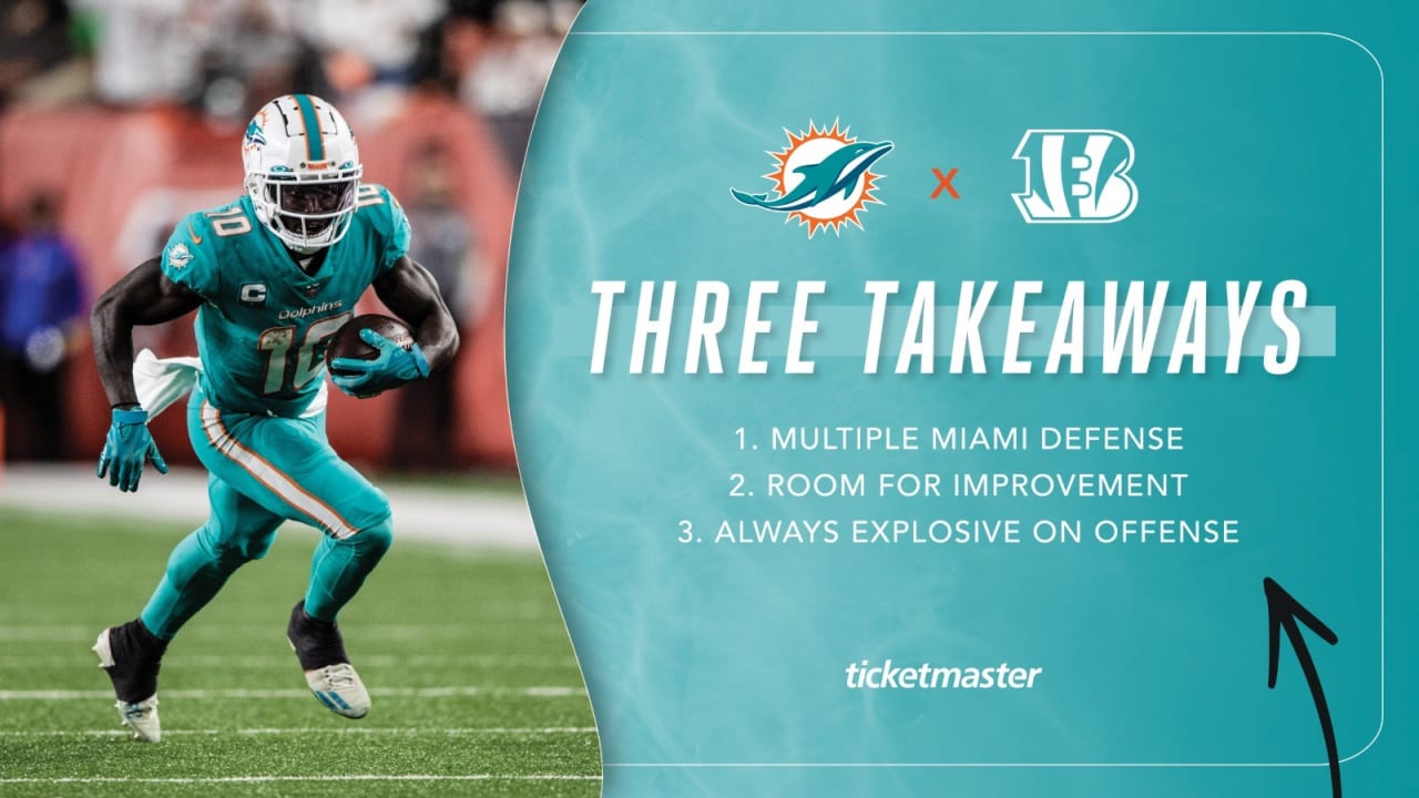 Three Takeaways Miami Dolphins Week 4 at Cincinnati Bengals NFL 2022