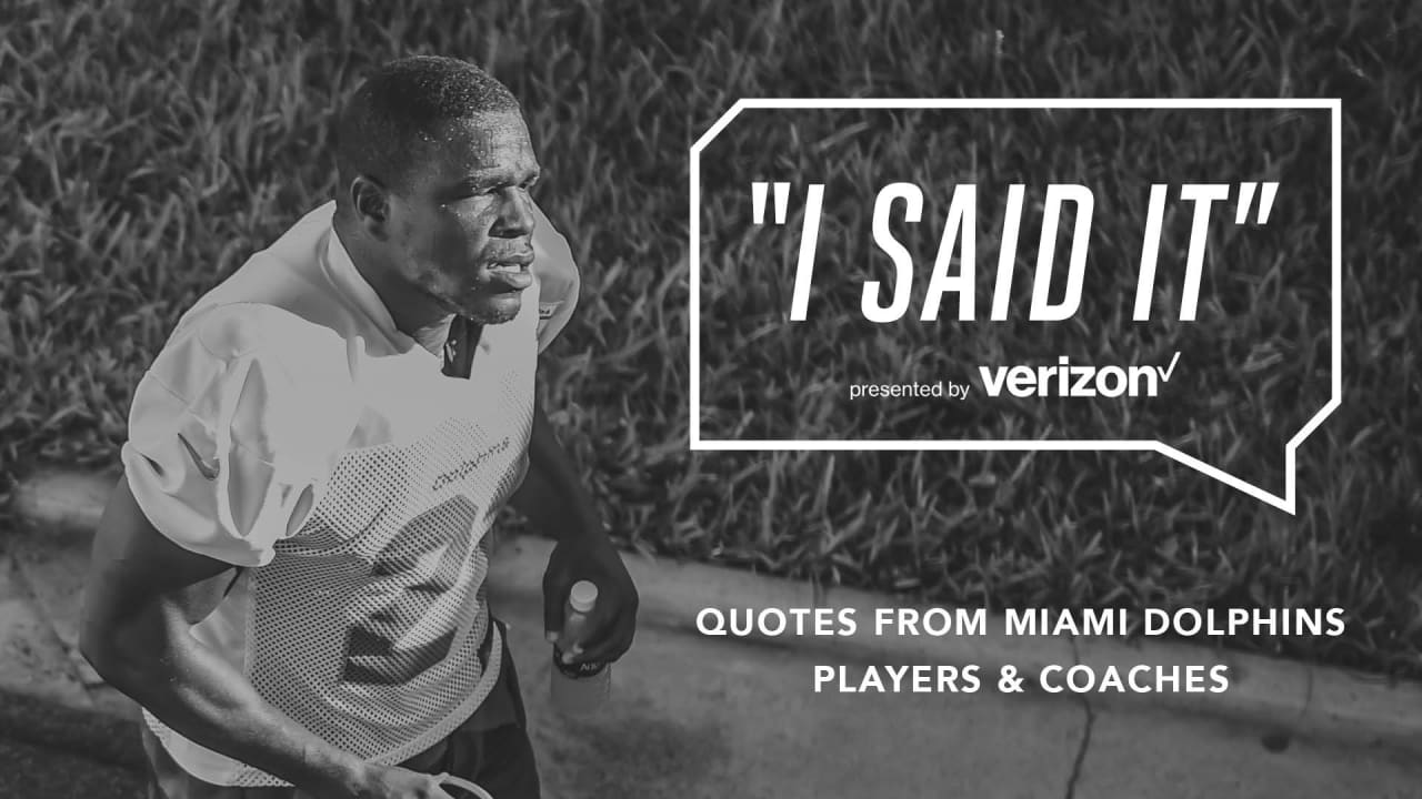 I Said It: Quotes After Sunday's Practice