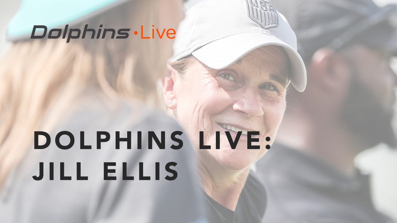 Jill Ellis Visits Miami Dolphins Practice
