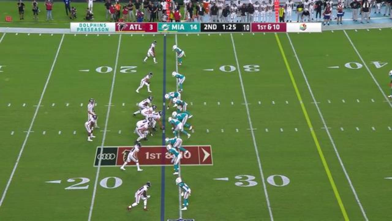 Sam Eguavoen wraps up Feleipe Franks for sacks on consecutive plays