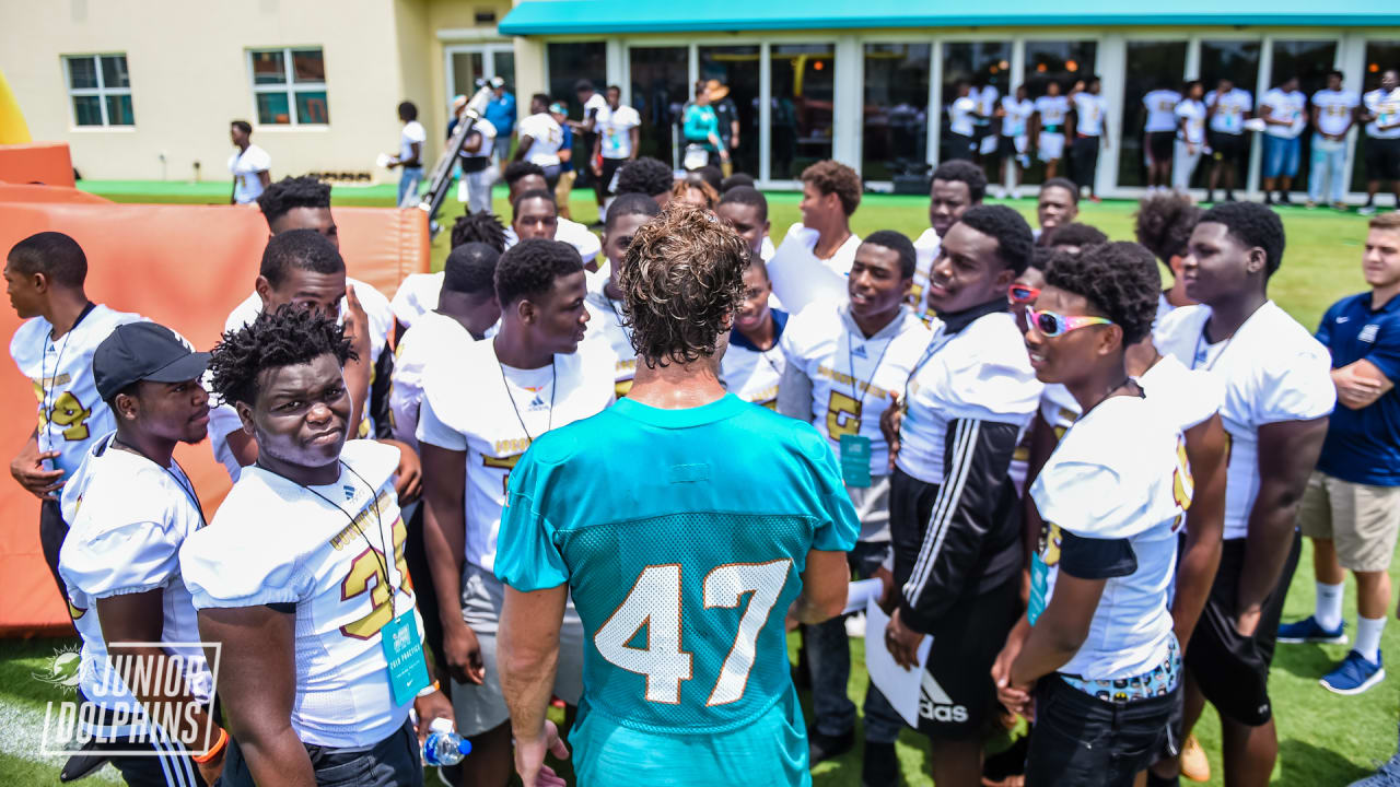 Dolphins Host Coconut Creek High School At OTA Practice