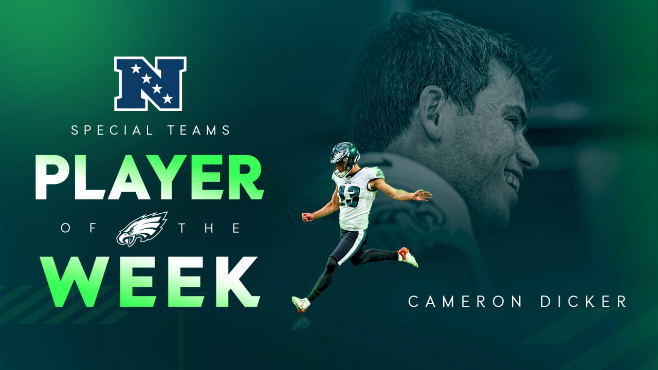 Cameron Dicker named NFC Special Teams Player of the Week Cameron Dicker named NFC Special Teams Player of the Week