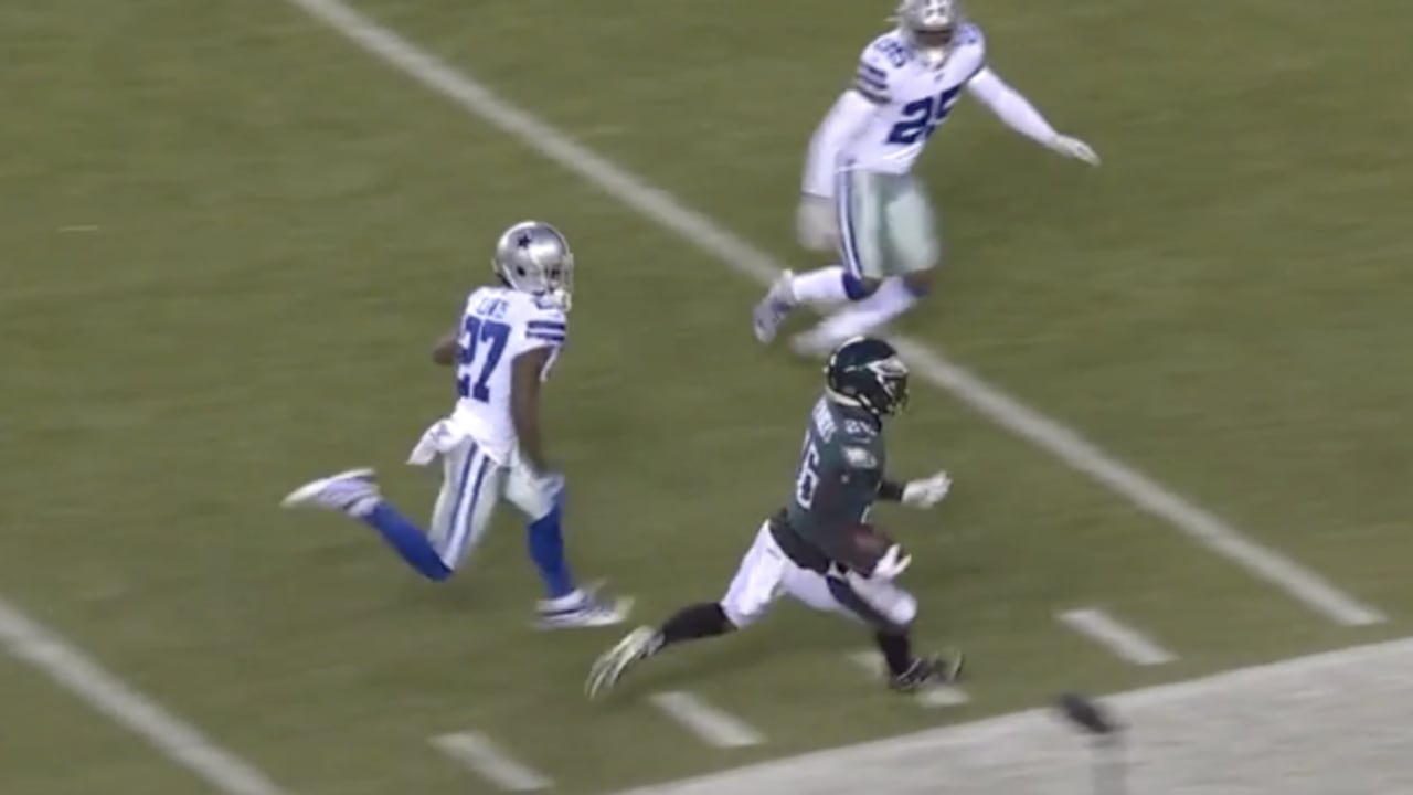 Highlight: Miles Sanders shows 4.4 speed on long tightroping catch and run