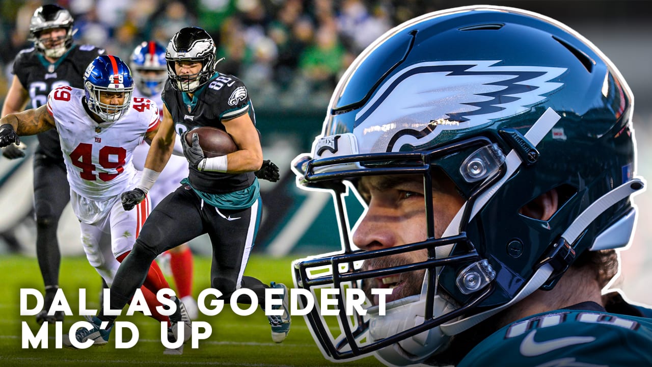 Audible: Dallas Goedert is mic'd up for a Giant victory