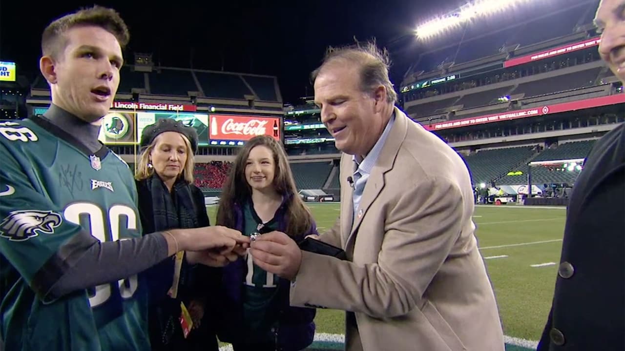 Eagles Present Gillece Family With Super Bowl Ring
