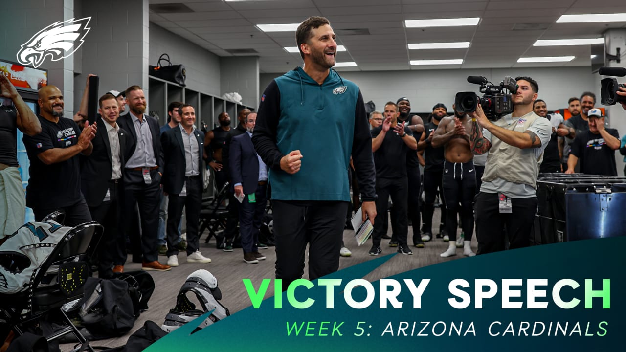 Nick Sirianni Postgame Locker Room Victory Speech: Cardinals | Week 5