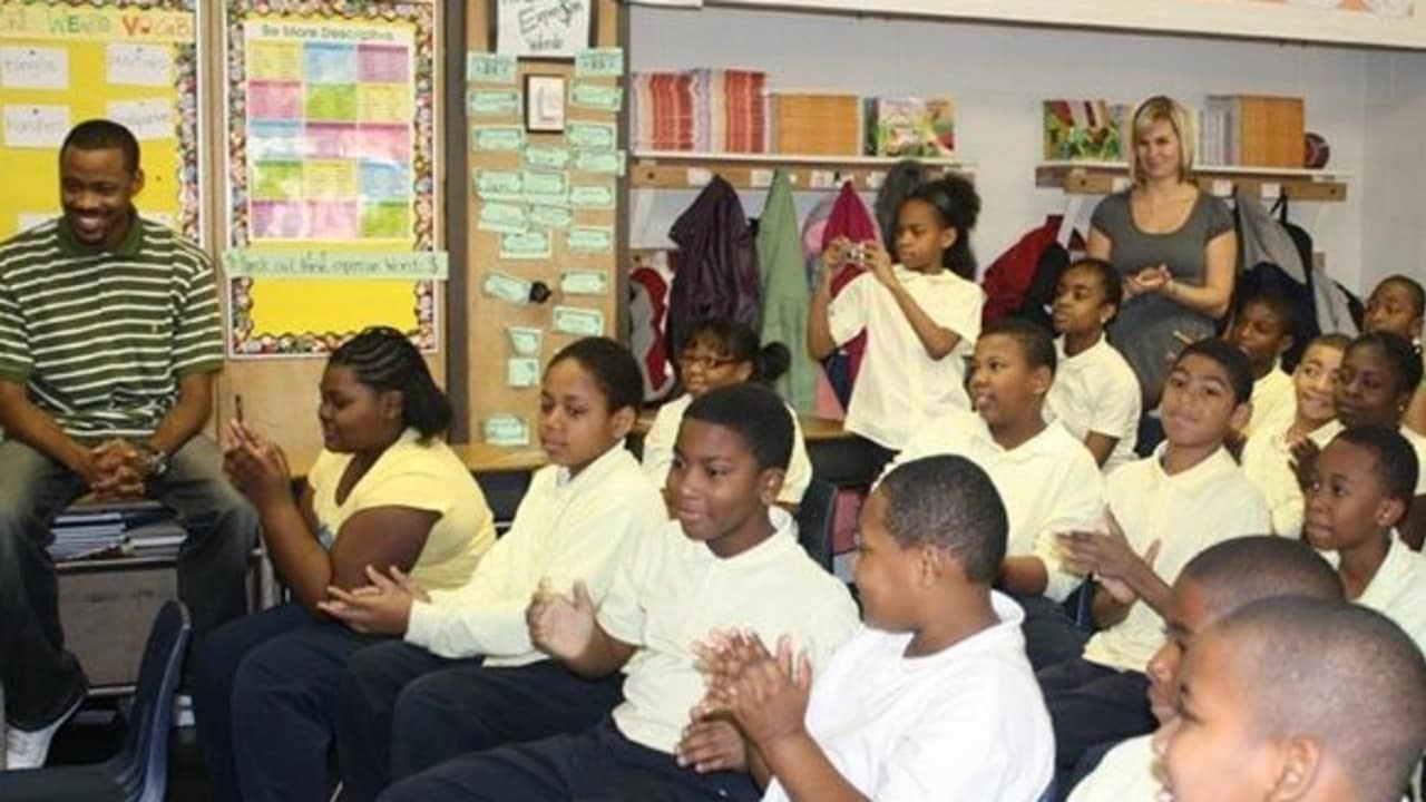 Eagles Pep TAWK at John Wister Elementary School