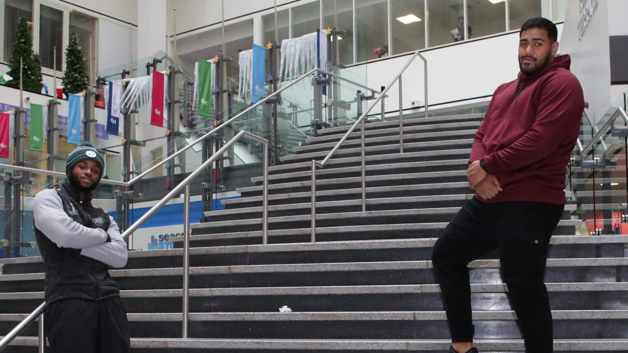 Despite COVID-19, Eagles find a way to connect with patients at CHOP