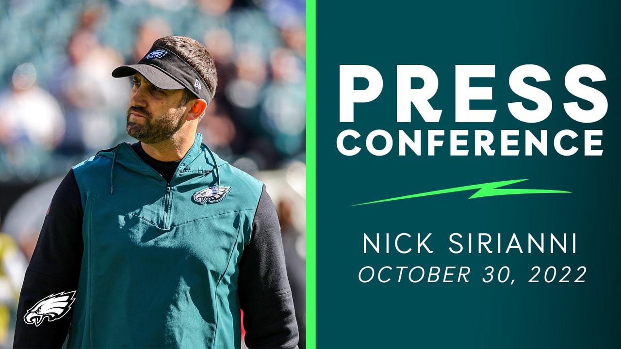 Press Conference: Nick Sirianni | October 30, 2022