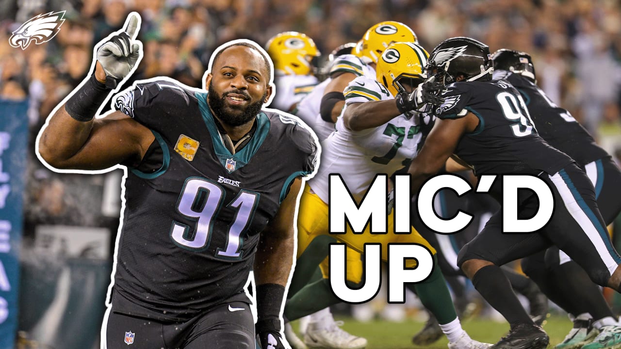 Audible: Fletcher Cox is mic'd up against the Packers