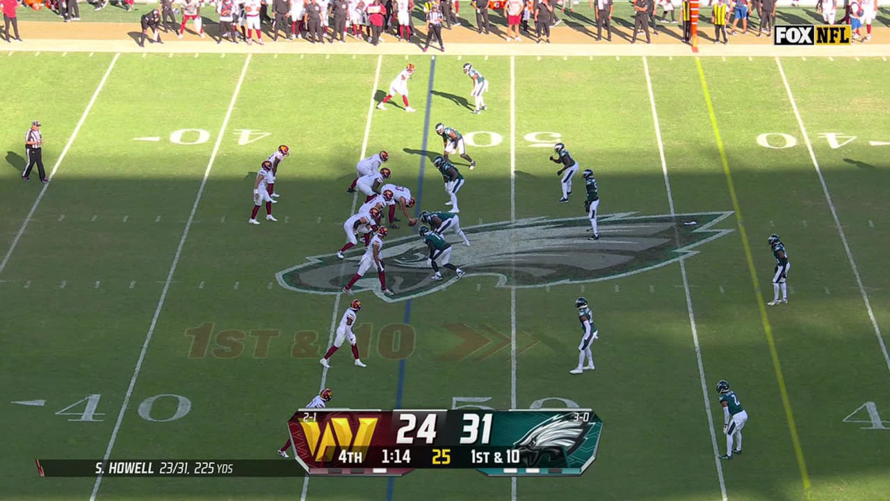 Highlight: Nicholas Morrow corrals Sam Howell for third sack of game