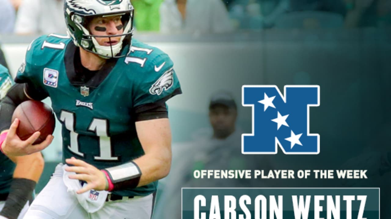 NFC Offensive Player Of The Week Honors For Carson Wentz