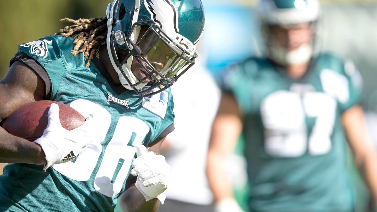 Eagles Alumni Stop By Practice In Anaheim