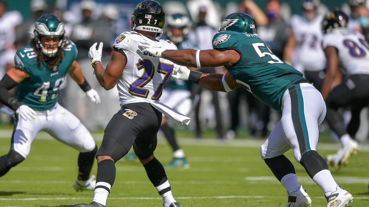 Highlight: Brandon Graham wraps up J.K. Dobbins for a loss