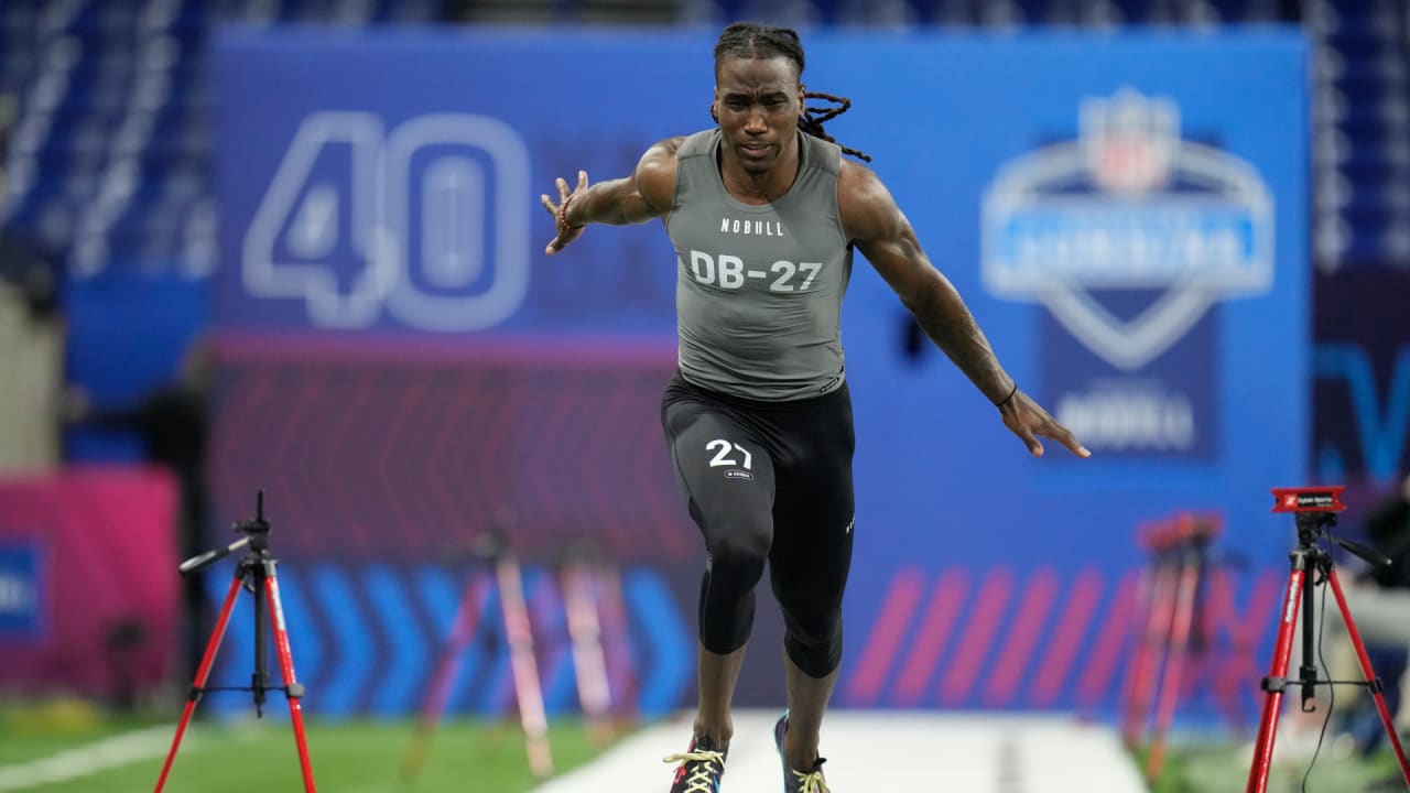 Kelee Ringo's 2023 NFL Scouting Combine workout