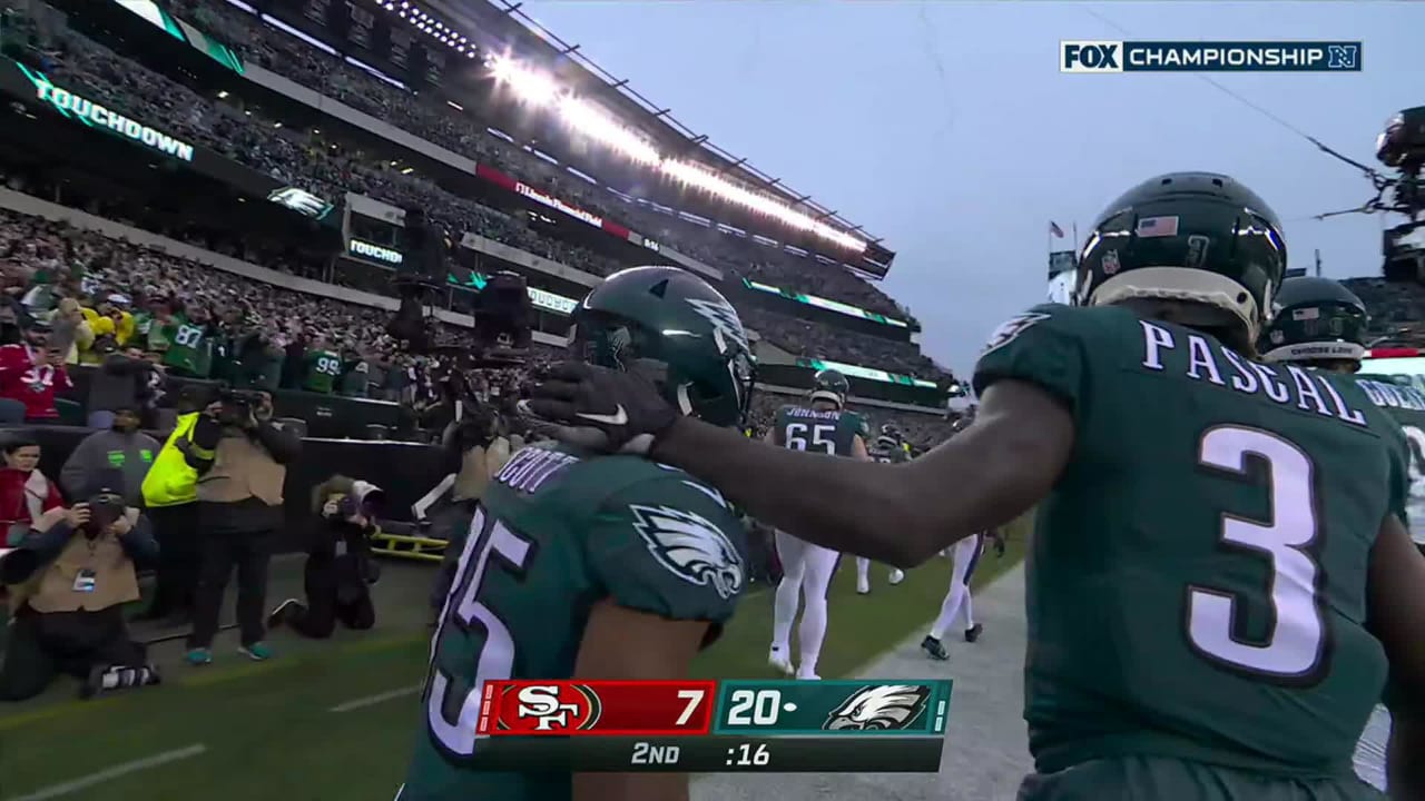 Highlight: Eagles capitalize on Johnson's fumble with 10-yard Boston ...