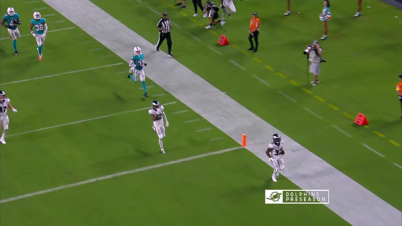 Highlight: Jason Huntley rushes for a 67-yard touchdown vs. Dolphins