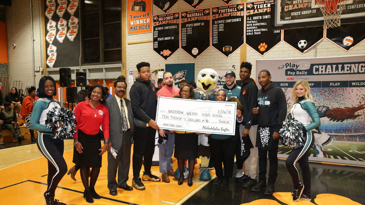 Eagles Host Play 60 Pep Rally In Camden