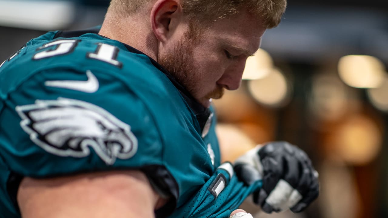 Cam Jurgens settles into new role at right guard