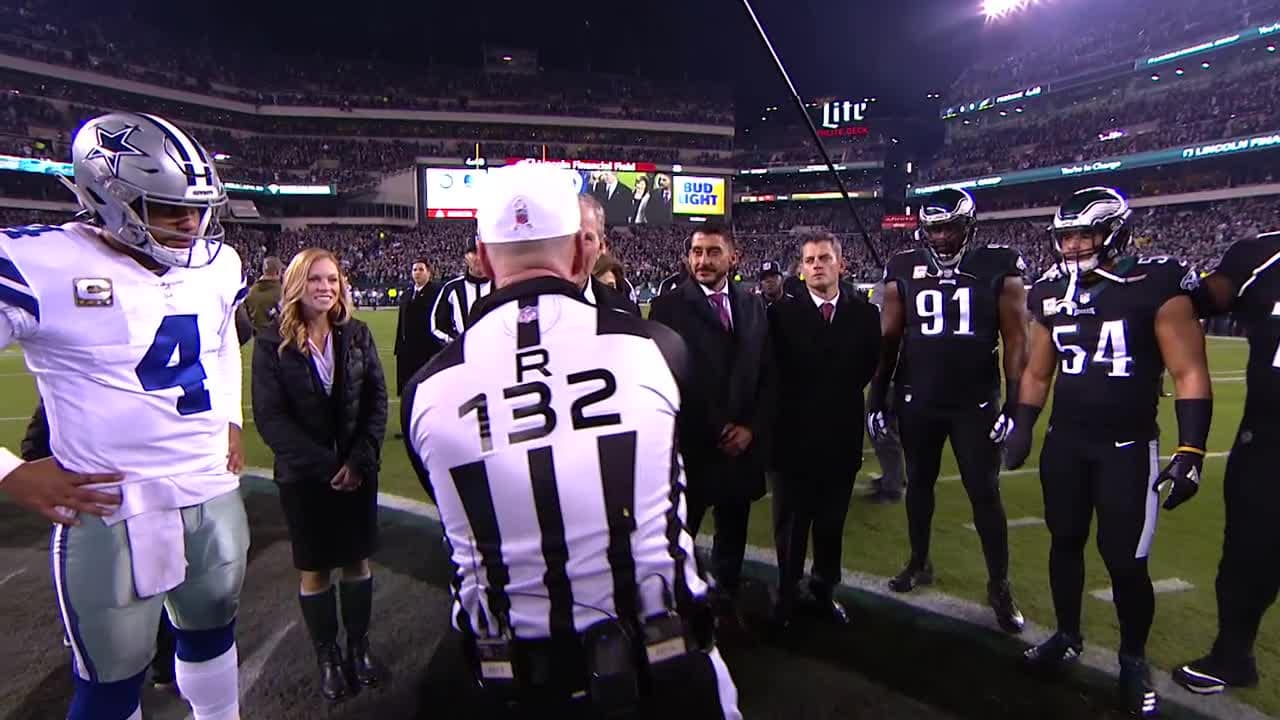 President Bush Participates In The Coin Toss