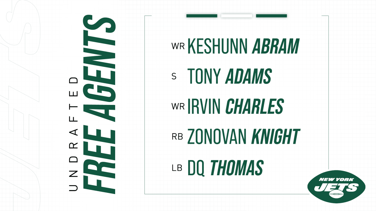 Jets Officially Sign 5 Rookie Free Agents | Jets Fans United