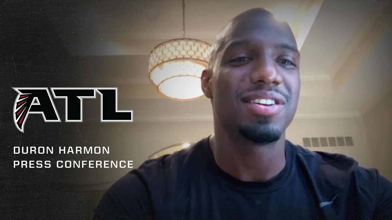 Free agent signing Duron Harmon speaks to the media for the first time