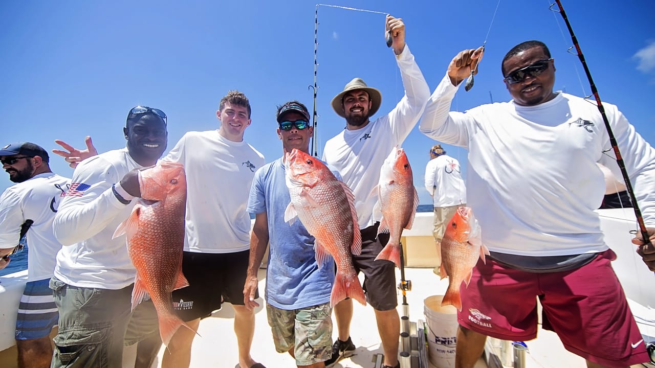 PHOTOS: Fishing with the Falcons