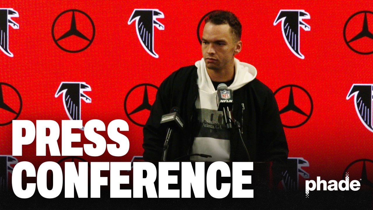 Desmond Ridder, Calais Campbell, Grady Jarrett and others speaks to the ...