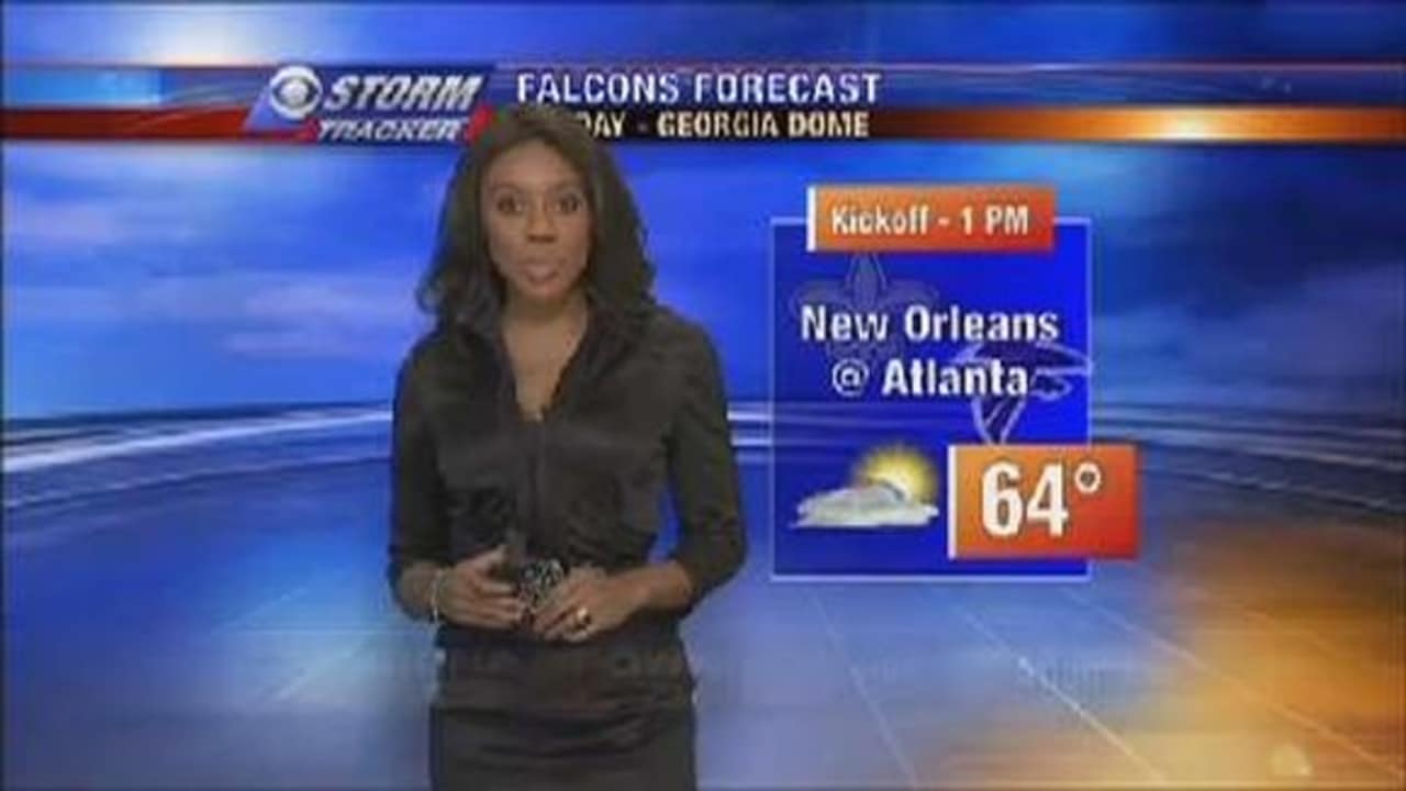 CBS Atlanta Falcons-Saints Weather Forecast