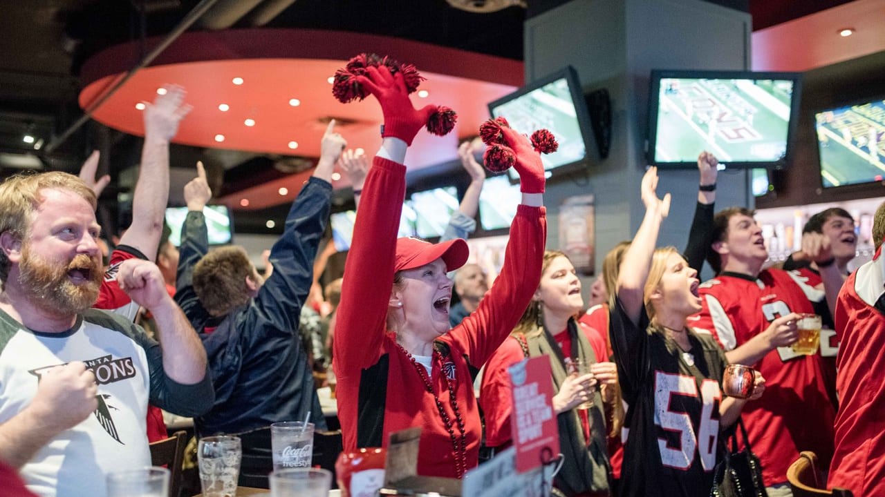 Falcons Fans Celebrate NFC Championship Win
