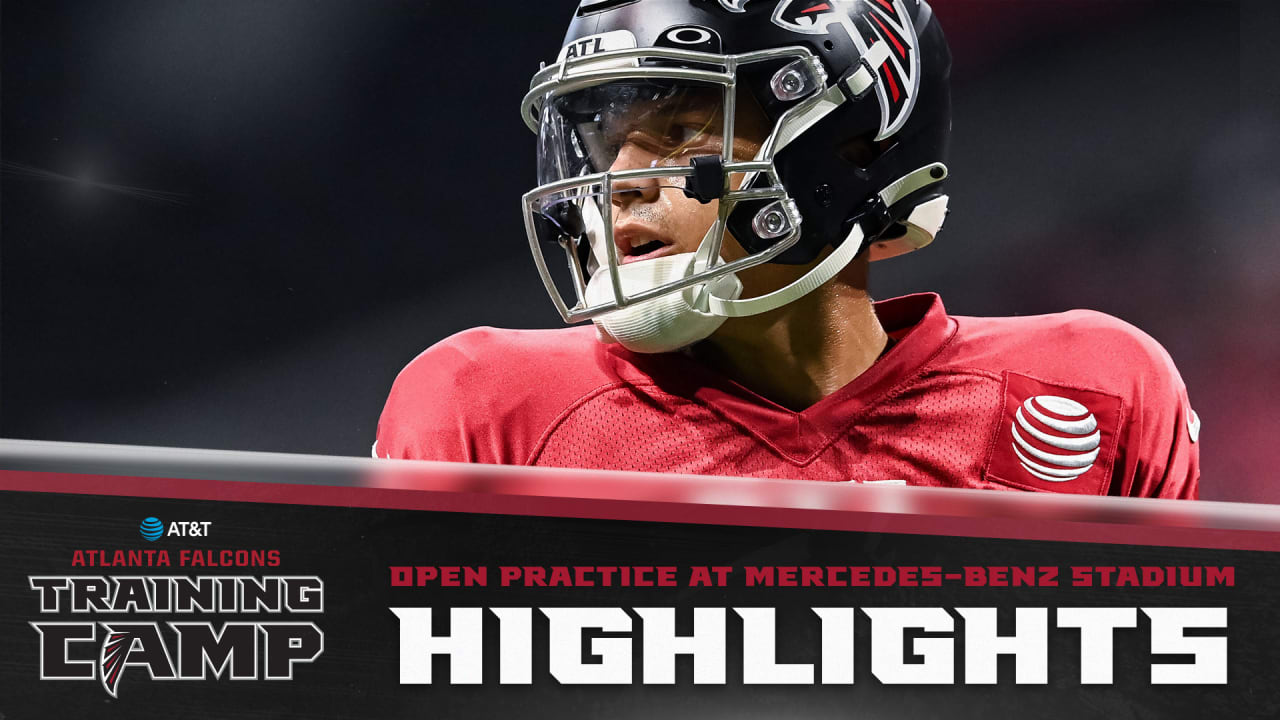 Atlanta Falcons turn up during open practice at Mercedes-Benz Stadium ...