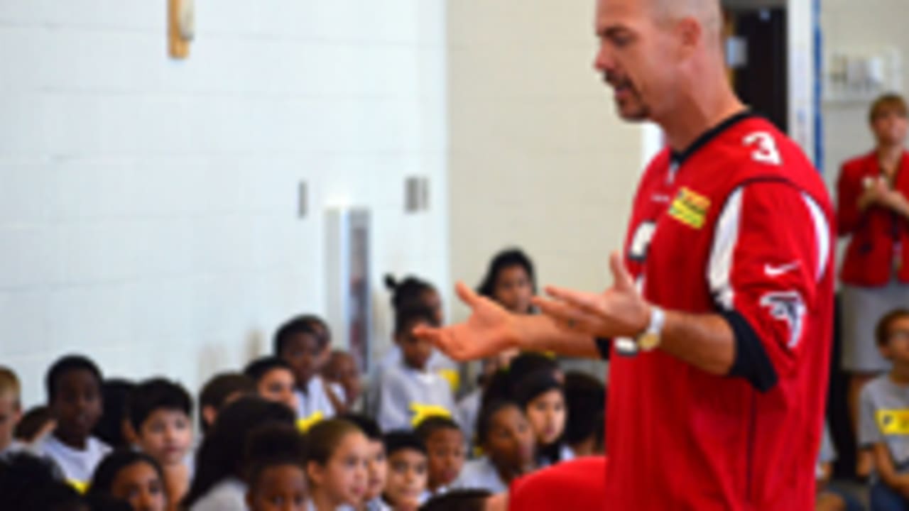 Falcons Play 60 with Local Students