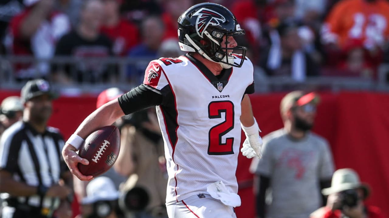 Matt Ryan reacts to first NFL touchdown catch on Falcons’ trick play ...
