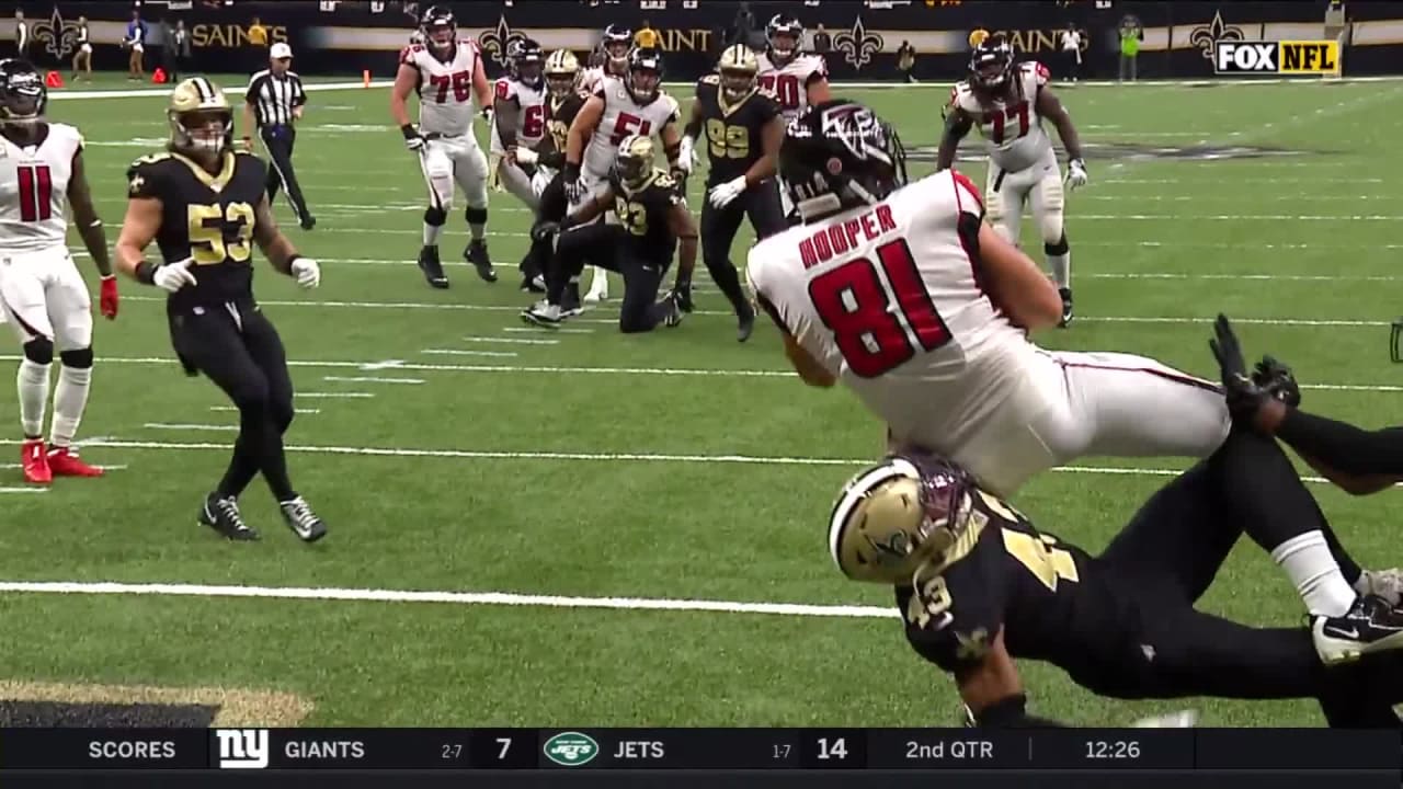 Highlight: Austin Hooper's impressive acrobatic TD grab
