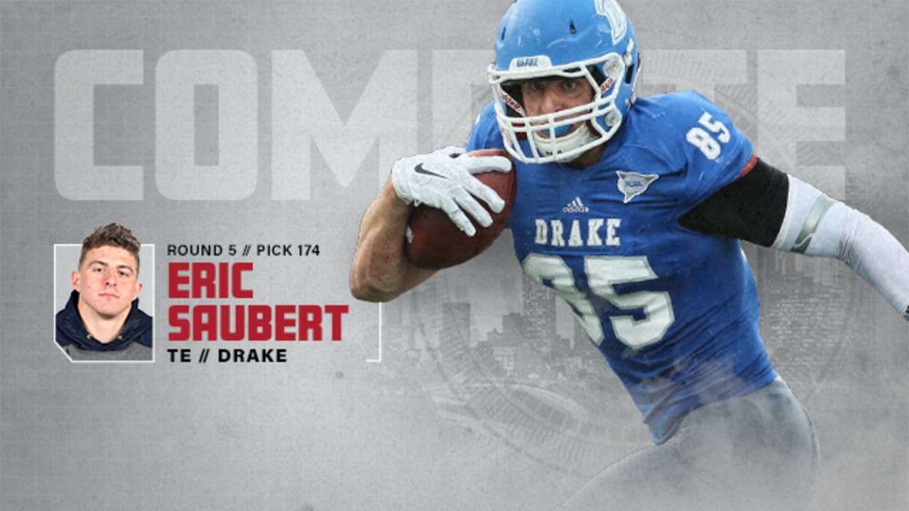 Falcons Select TE Eric Saubert With No. 174 Pick in NFL Draft