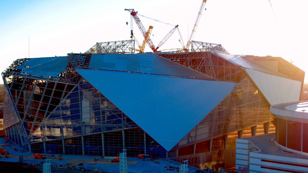 Mercedes Benz Stadium Flyover - March 2017