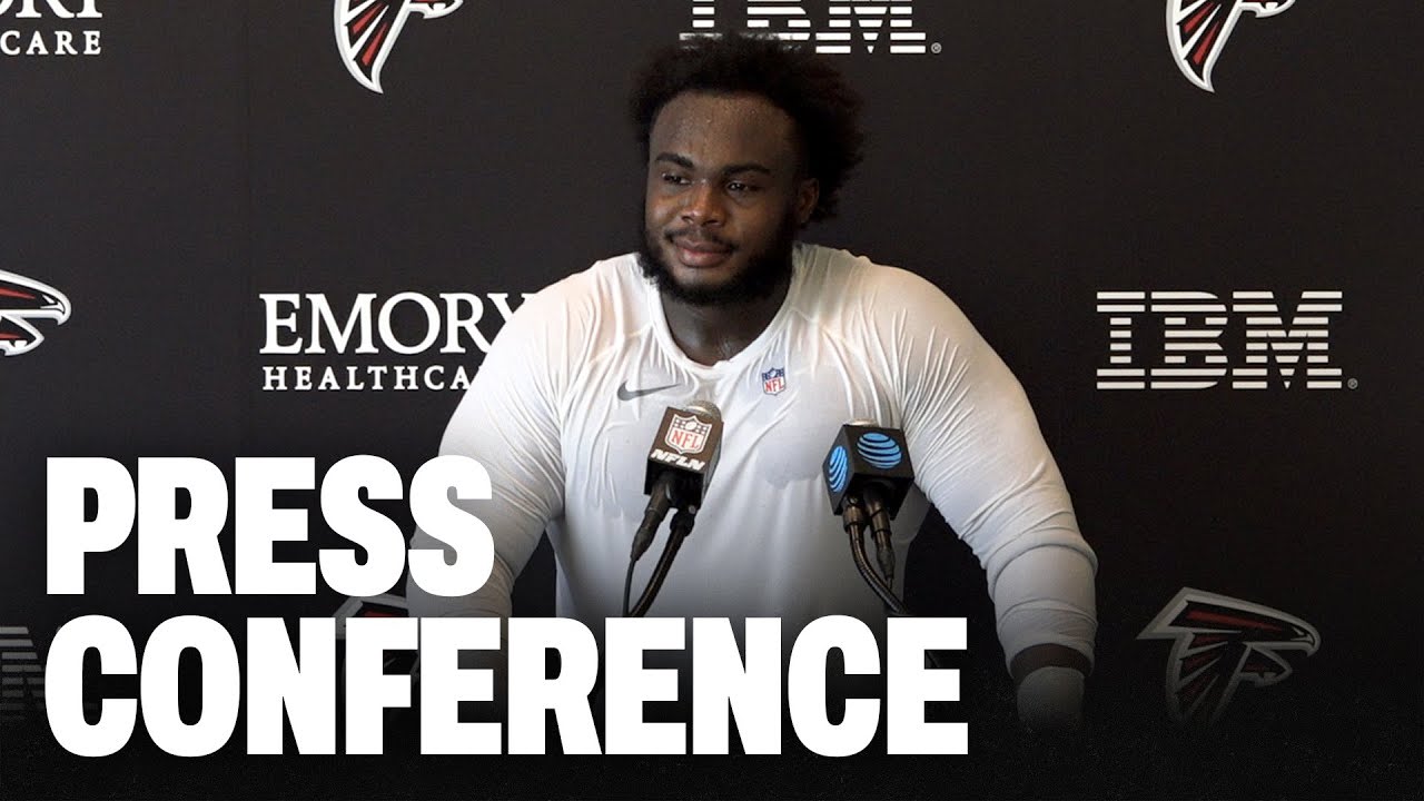 Grady Jarrett, Drake London and others speak to media after day two of ...