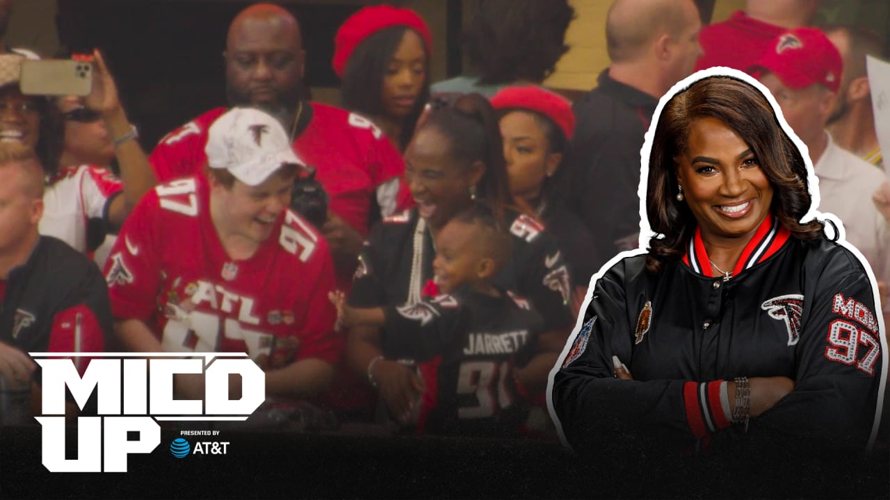 "That G.J. pressure!" | Momma Jarrett is mic'd up for the Falcons win ...