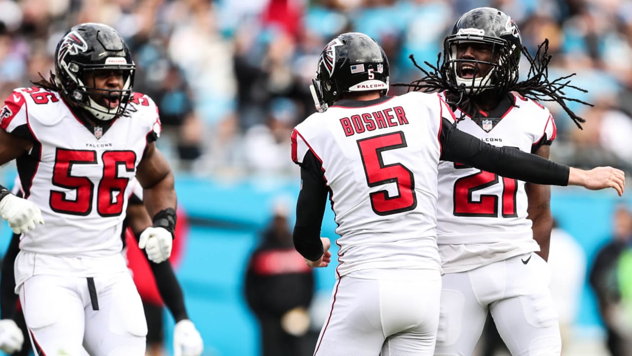WATCH: Falcons punter Matt Bosher unloads on Panthers' returner