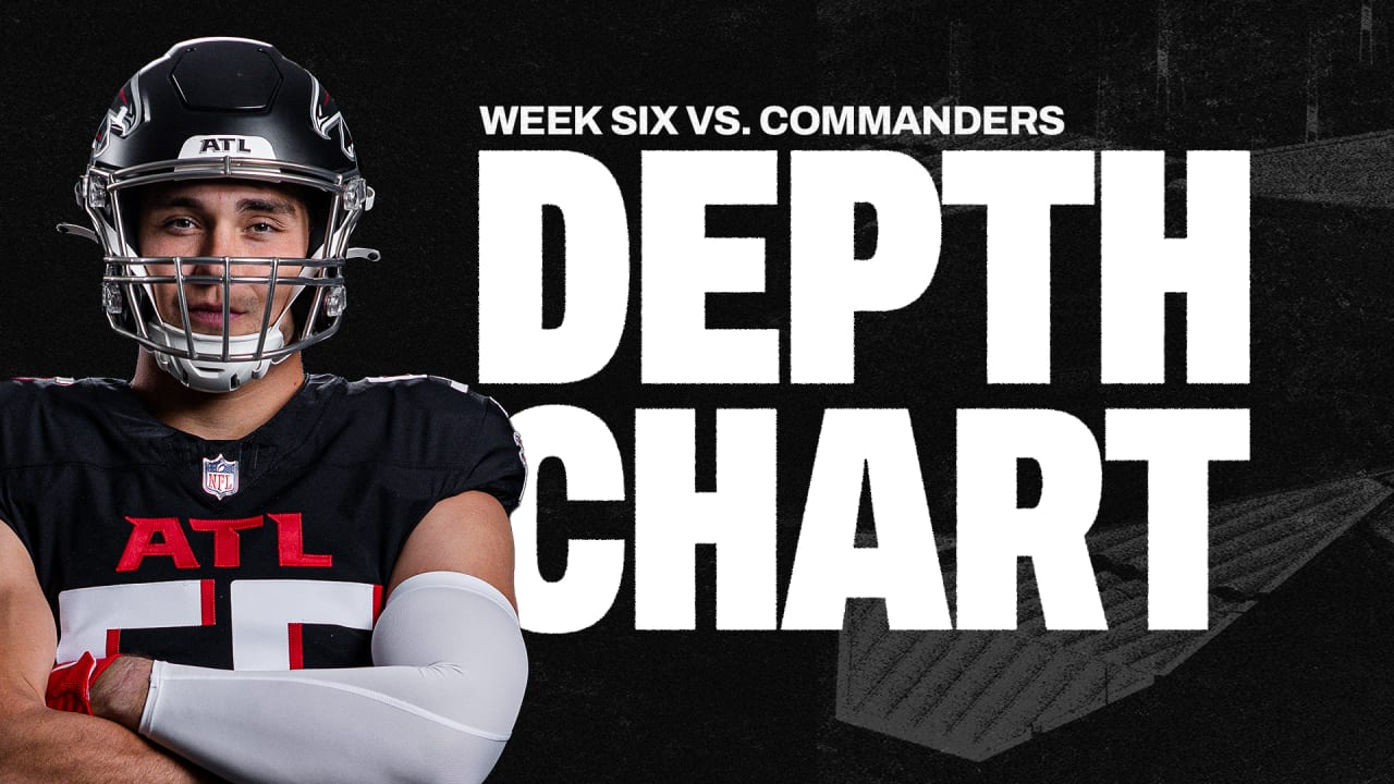 Falcons release depth chart heading into Week 6 of the 2023 regular season
