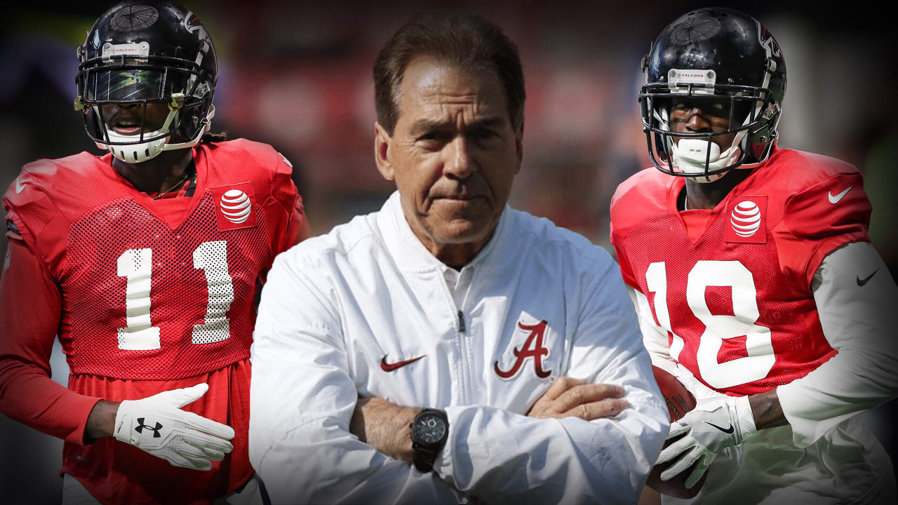 Alabama head coach Nick Saban praises Falcons’ wide receivers Julio ...